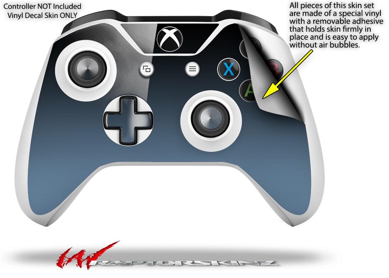 XBOX One S and One X Wireless Controller Skins Smooth Fades Blue Dust ...