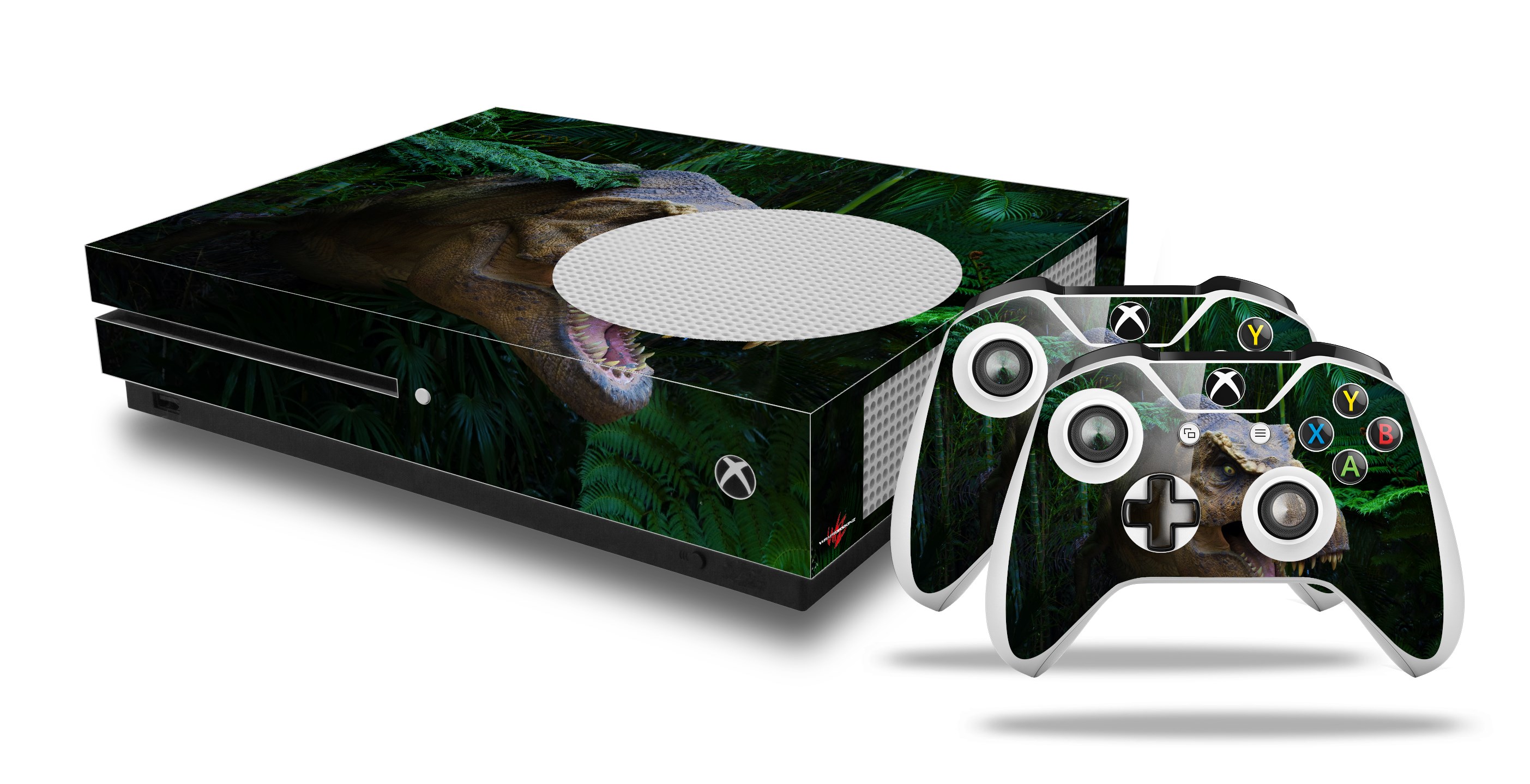 XBOX One S Console Controller Bundle Skins T-Rex | WraptorSkinz