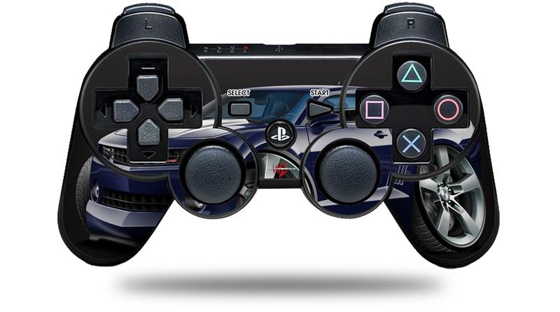 Sony PS3 Controller Skins 2010 Camaro RS Blue Dark | WraptorSkinz